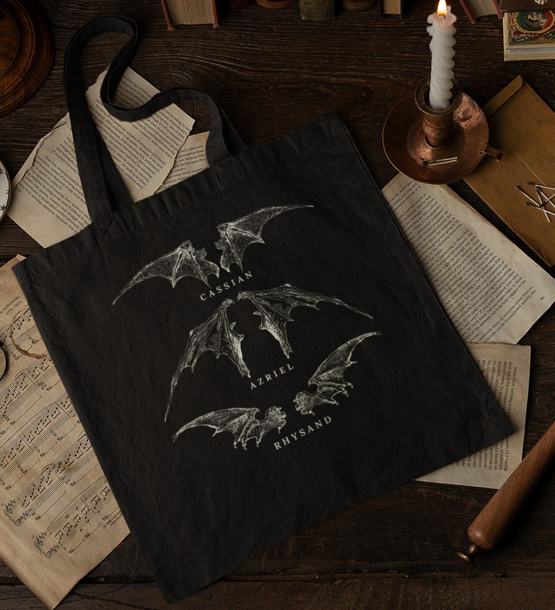 Officially Licensed Bat Boys Illyrian Wings ACOTAR Tote Bag BLACK ...