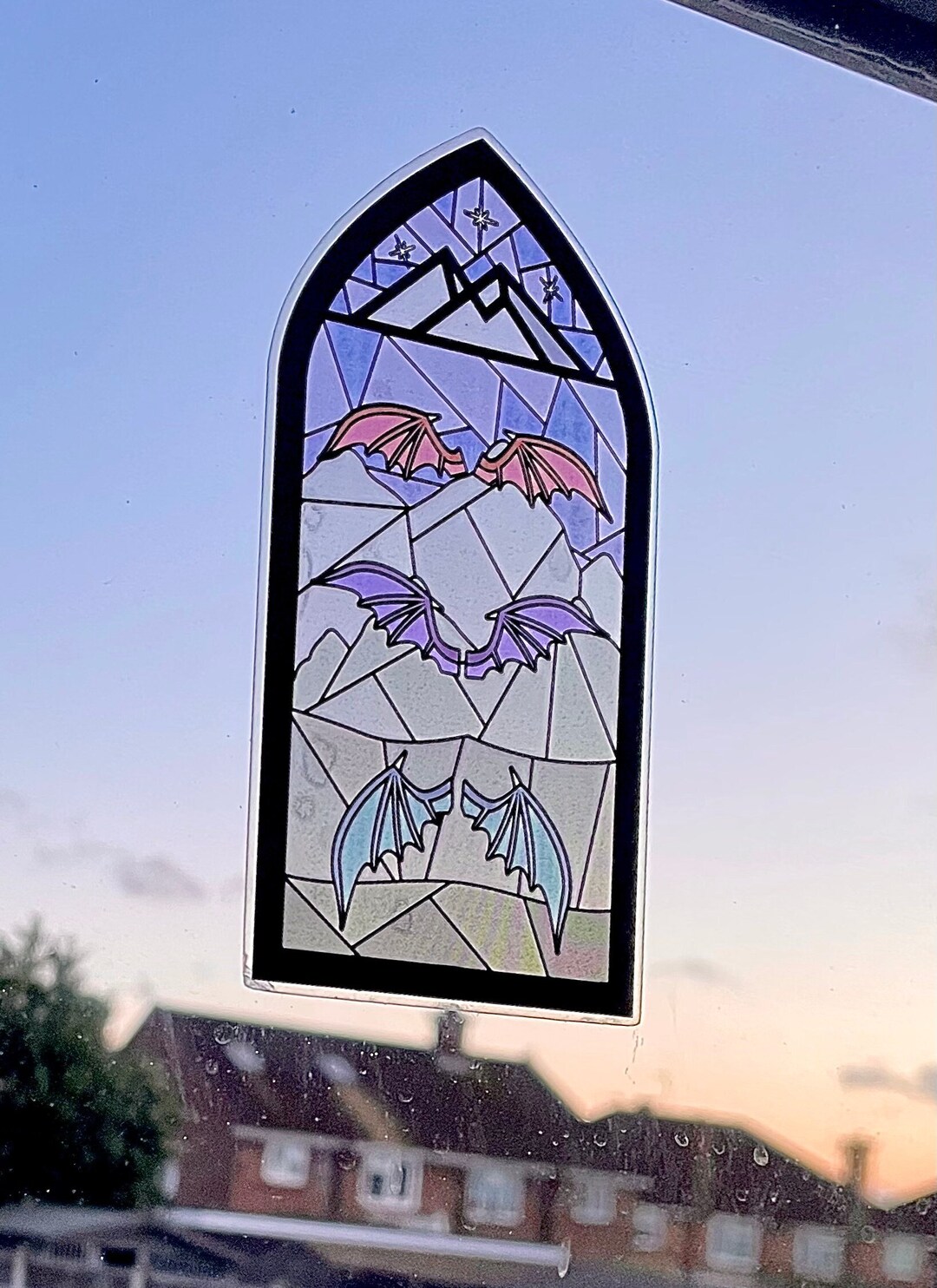 ACOTAR Officially Licensed Bat Boys Large Window Stickers Stained Glass ...