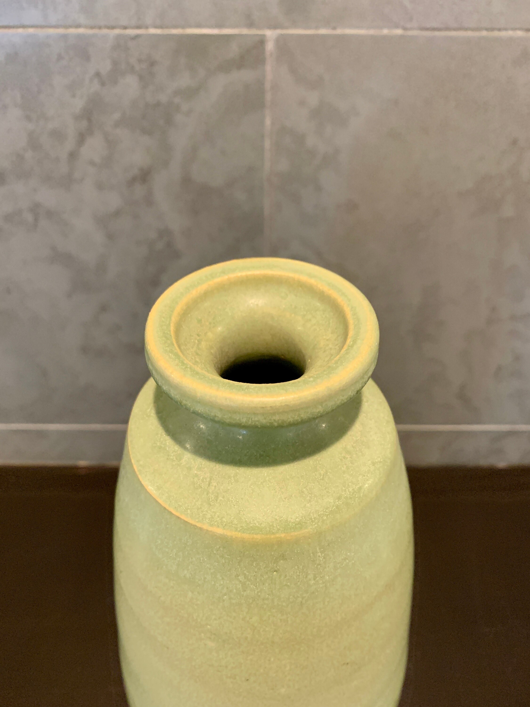 Vintage Rowe Pottery Works Tall Olive Green Studio Pottery - Etsy