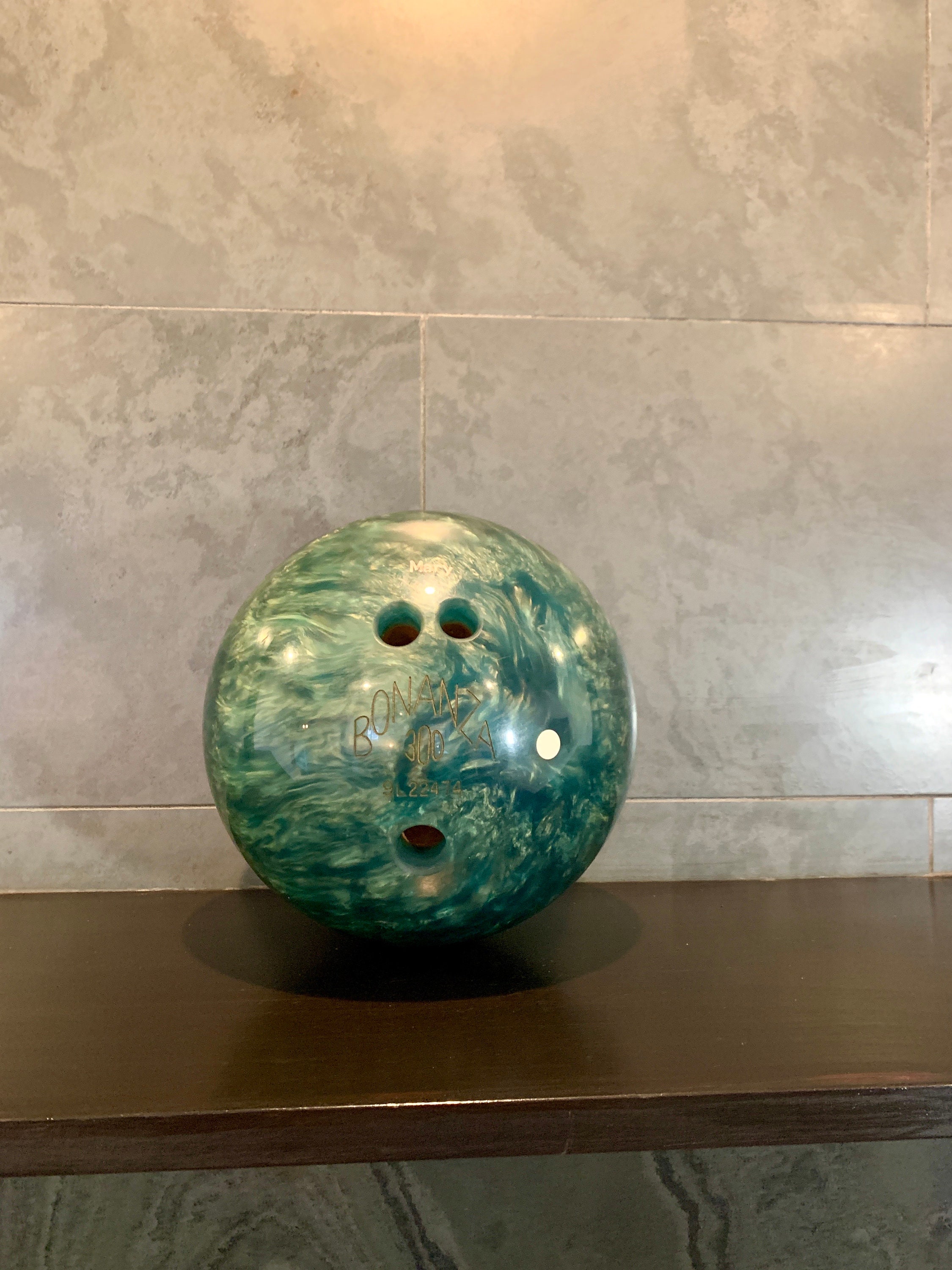 Vintage Bonanza 300 Bowling Ball Green Sparkle With Jade Swirl mary - Etsy