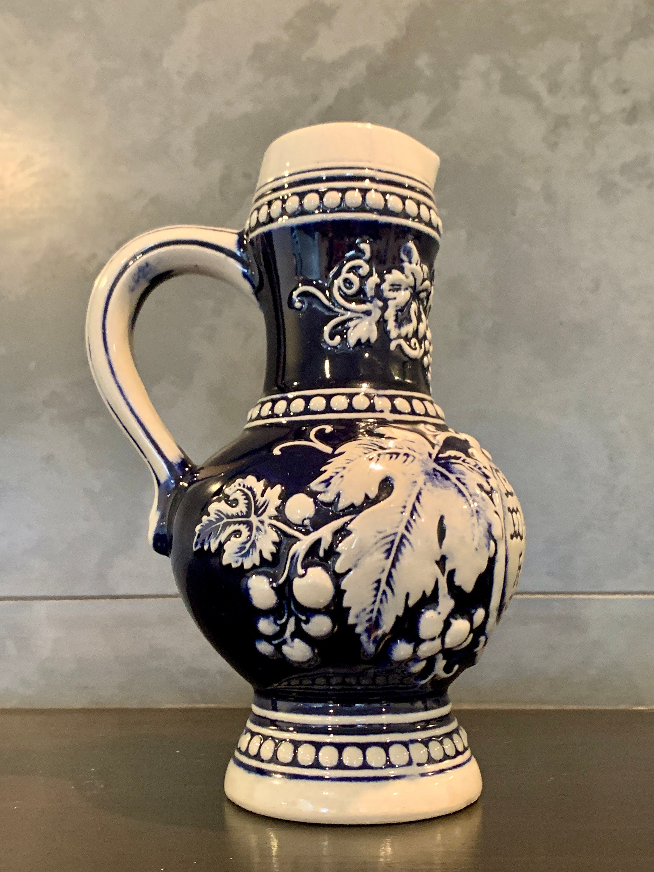 Vintage Gerz Stoneware .5 Litre Ewer Stein and Set of 2 - Etsy