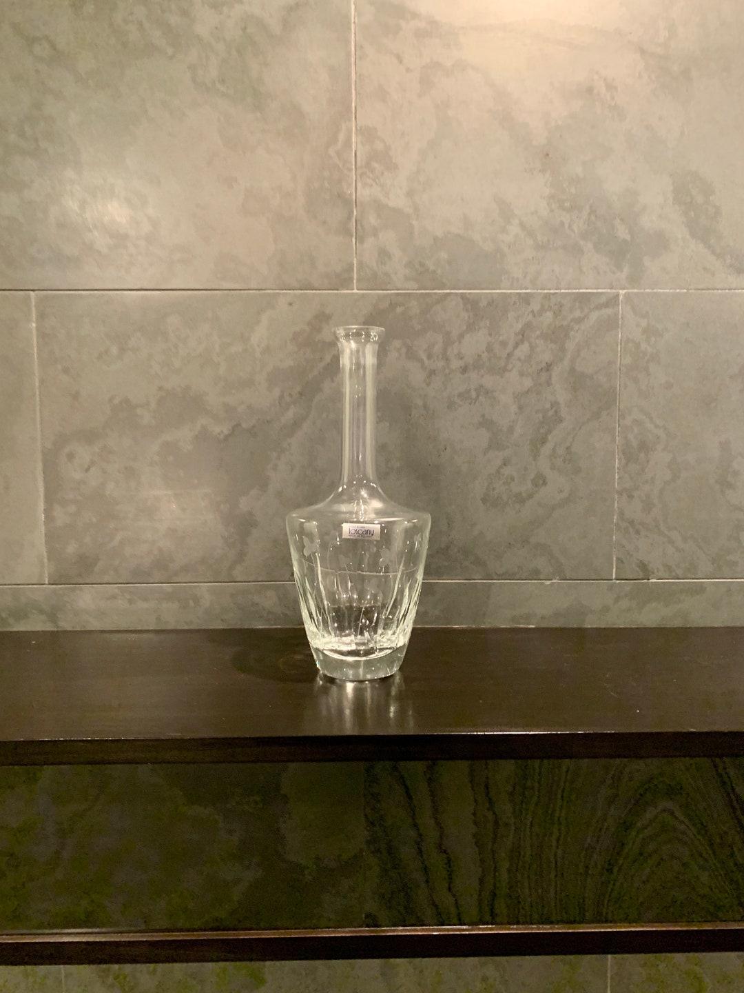 Vintage MCM Vintage 1960's Toscany Lead Crystal Decanter With Floral ...