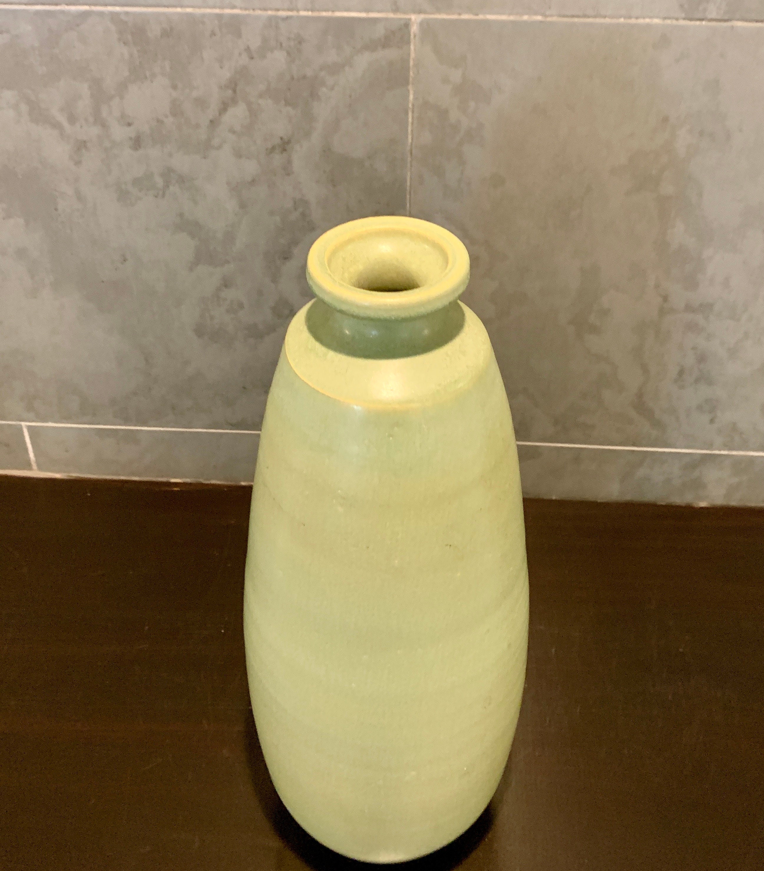 Vintage Rowe Pottery Works Tall Olive Green Studio Pottery - Etsy