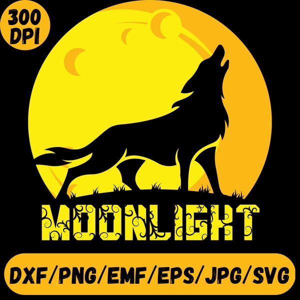 Moonlight Svg - Etsy