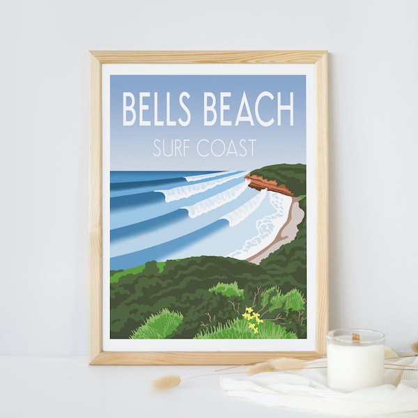 Bells Beach Poster - Etsy
