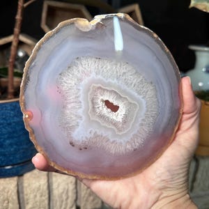 Agate With Quartz Slice - Etsy