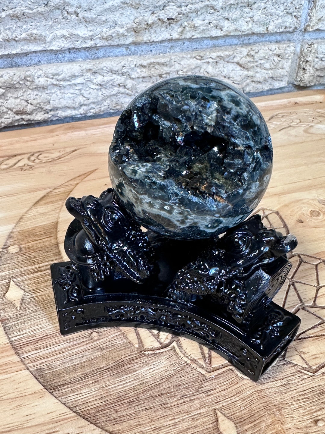 Money Frog, Money Toad Sphere Stand - Etsy