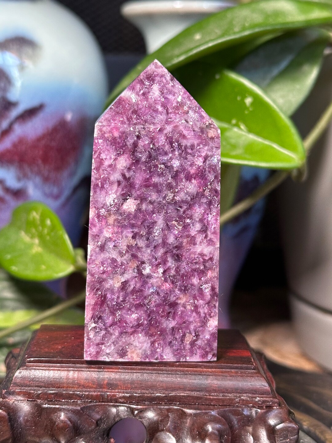 Purple Mica and Hackmanite Tower. Lepidolite - Etsy
