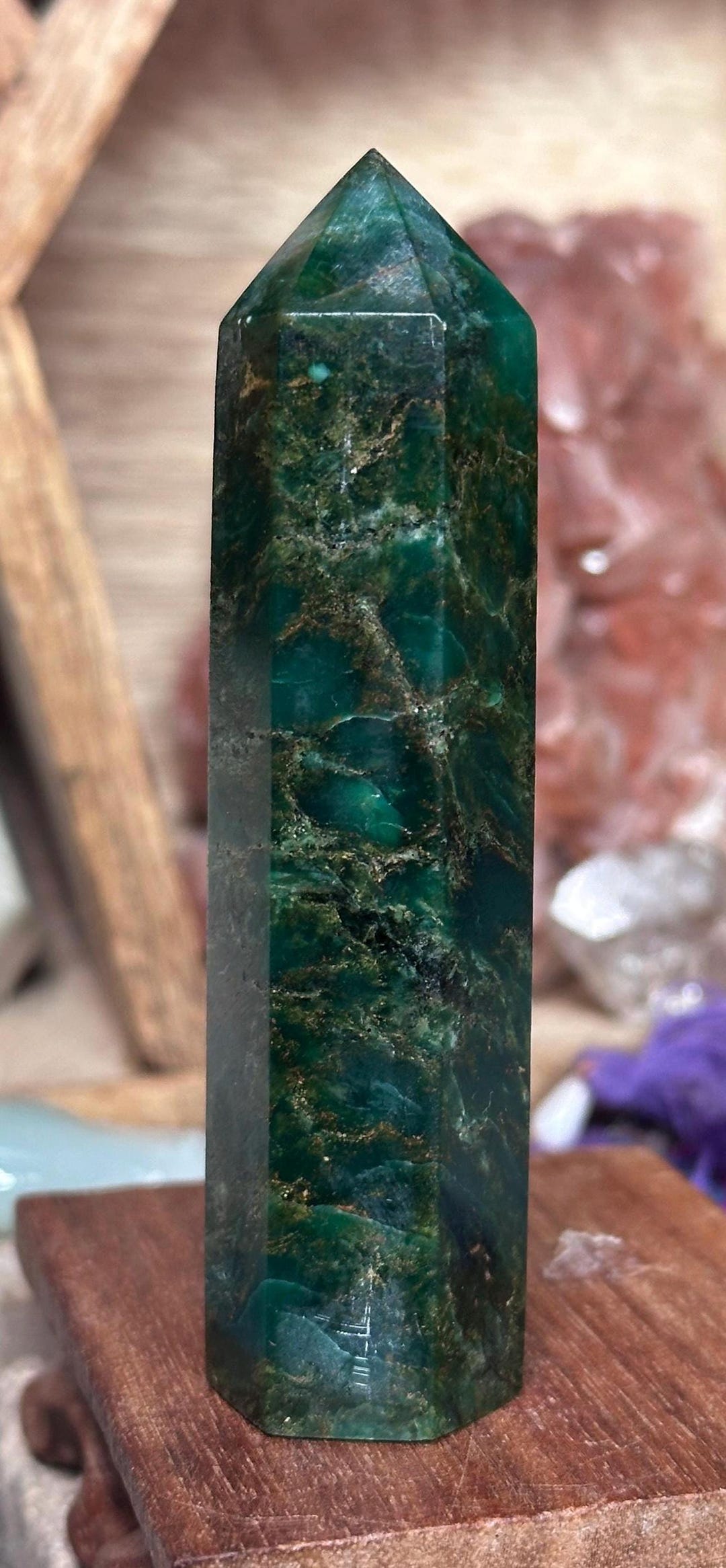 Emerald With Mica Tower - Etsy