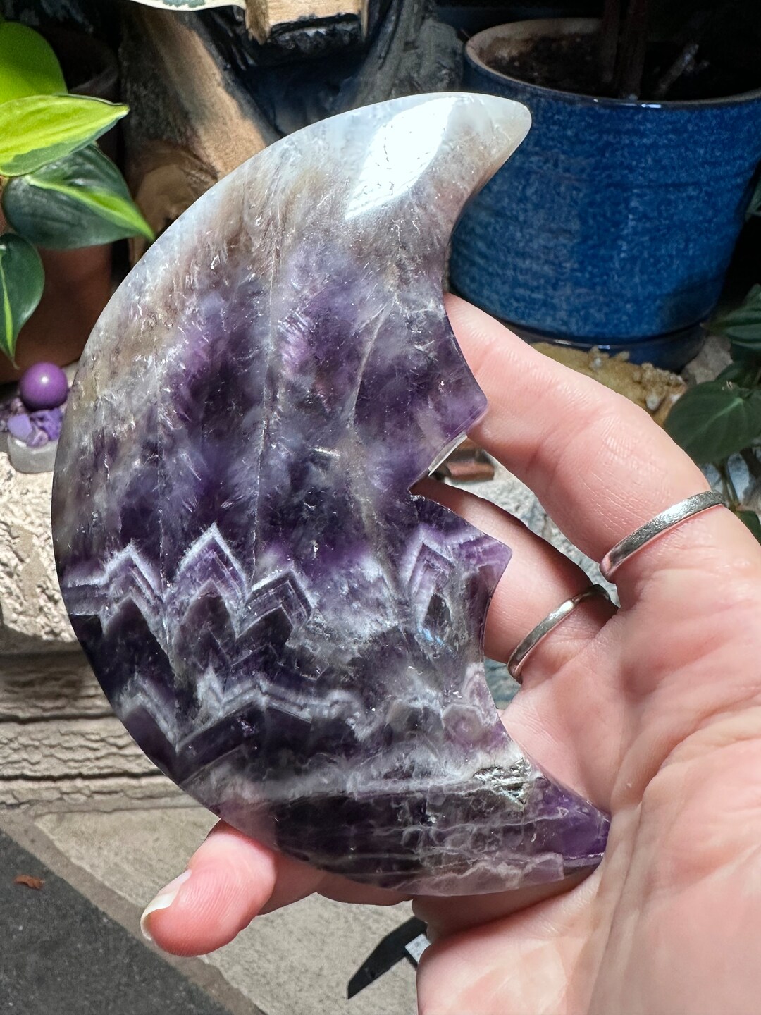 Dream Amethyst Moon Face Carving - Etsy