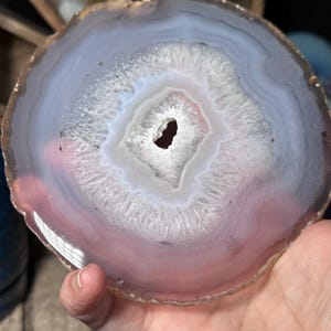 Agate With Quartz Slice - Etsy