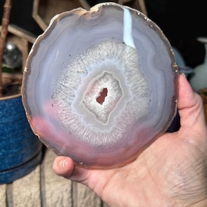 Agate With Quartz Slice - Etsy