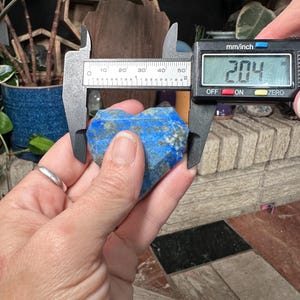 Lapis With Pyrite Beveled Edge Heart Shaped Palm Stone - Etsy