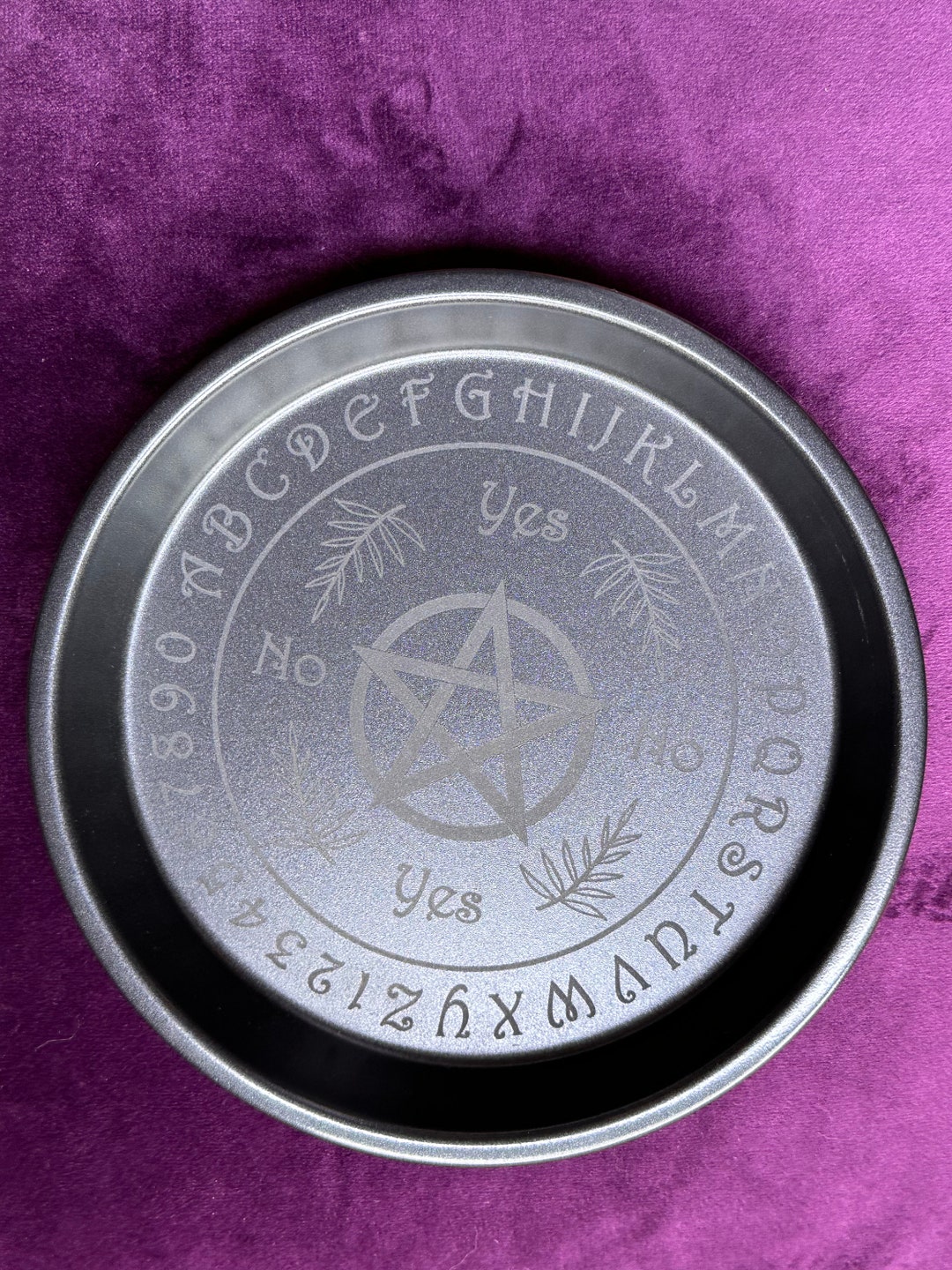 Pentagram Metal Crystal Grid/ Spirit Board/ Pendulum Board - Etsy