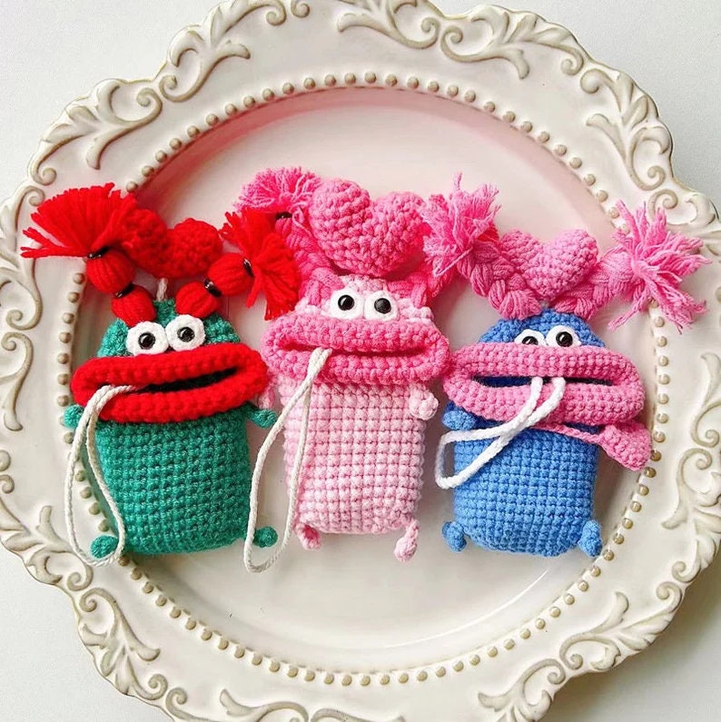 Crochet Key Holder Car Key Cases Key Fob Cover Gift Car Key Pack ...