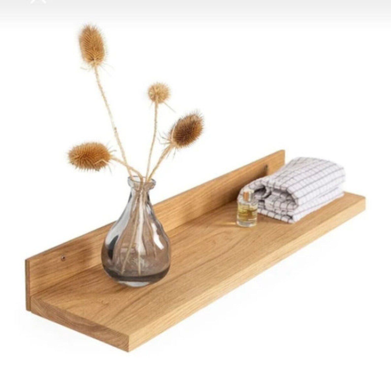 Solid Wood Single Wall Shelf - Etsy