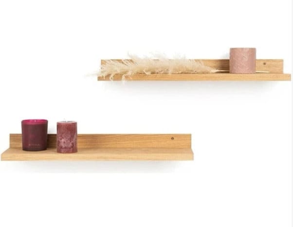 Solid Wood Single Wall Shelf - Etsy