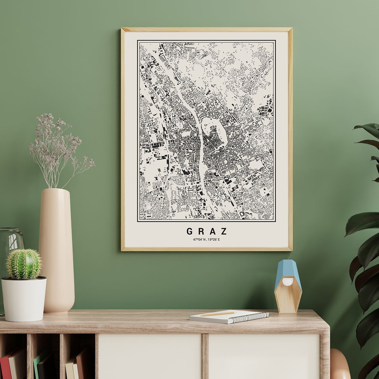 Graz Poster City Map Digital Download Print Wall Art - Etsy