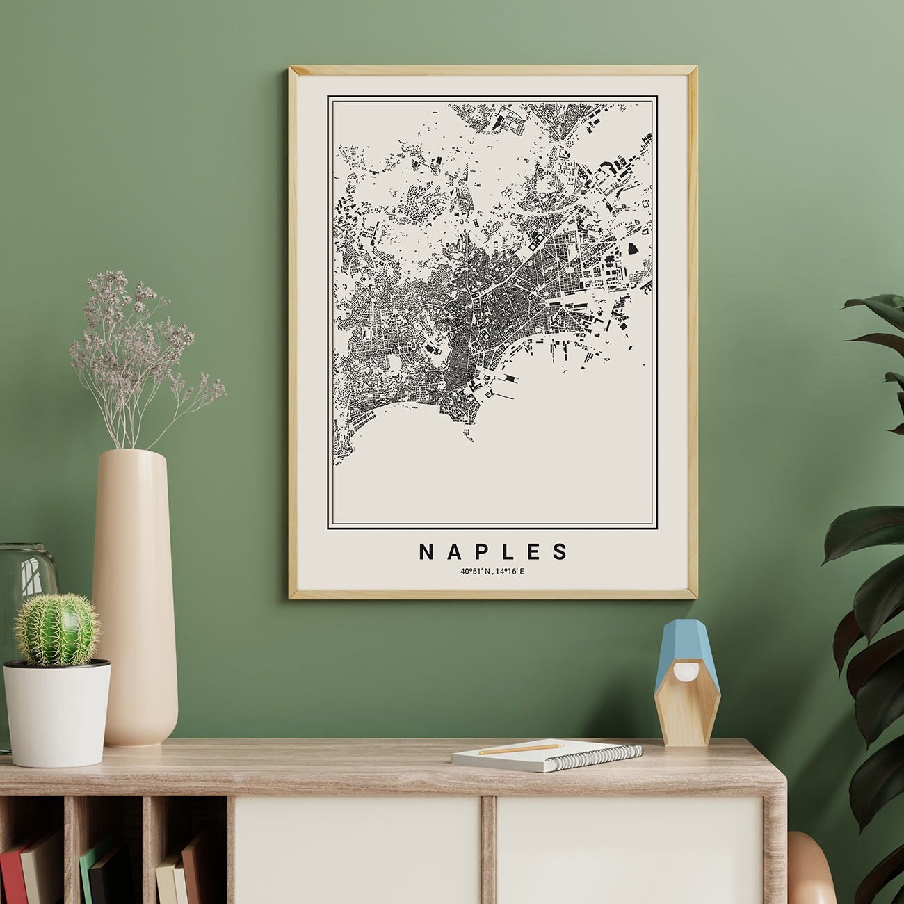 Naples Poster City Map Digital Download Print Wall Art - Etsy