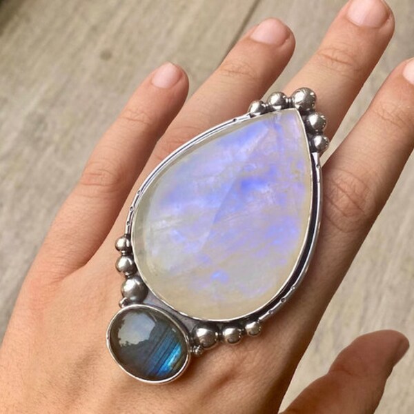 Big Stone Ring - Etsy