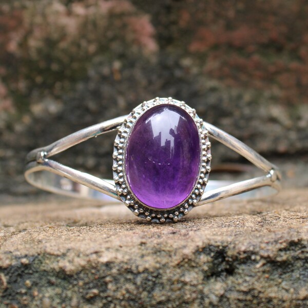 Amethyst Bangle - Etsy