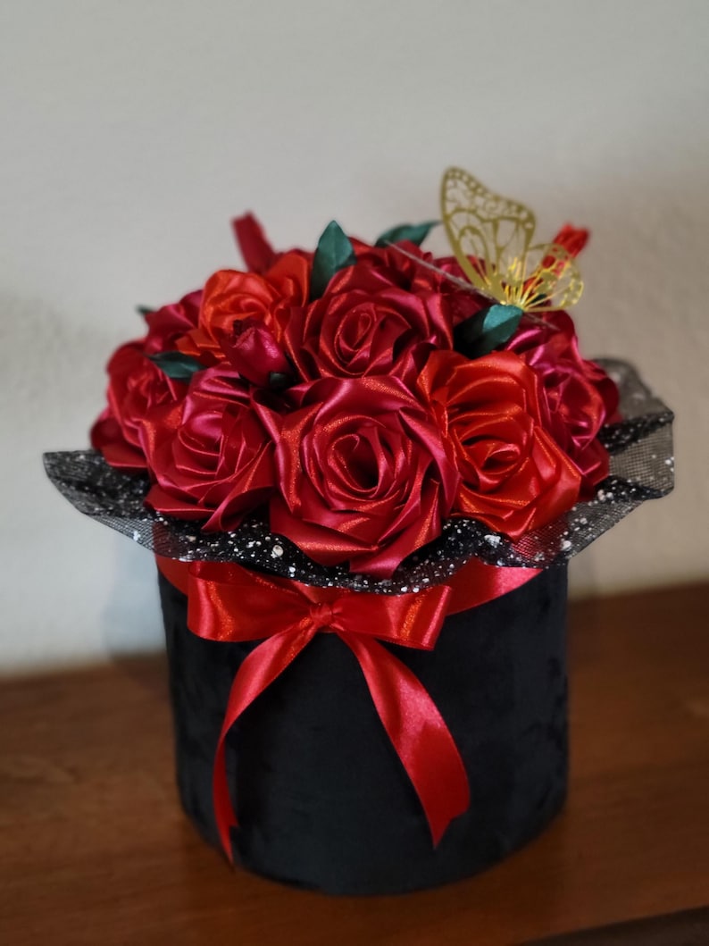 Eternal Ribbon Rose Bouquet. Gifts for Mother's Day, for Graduates ...