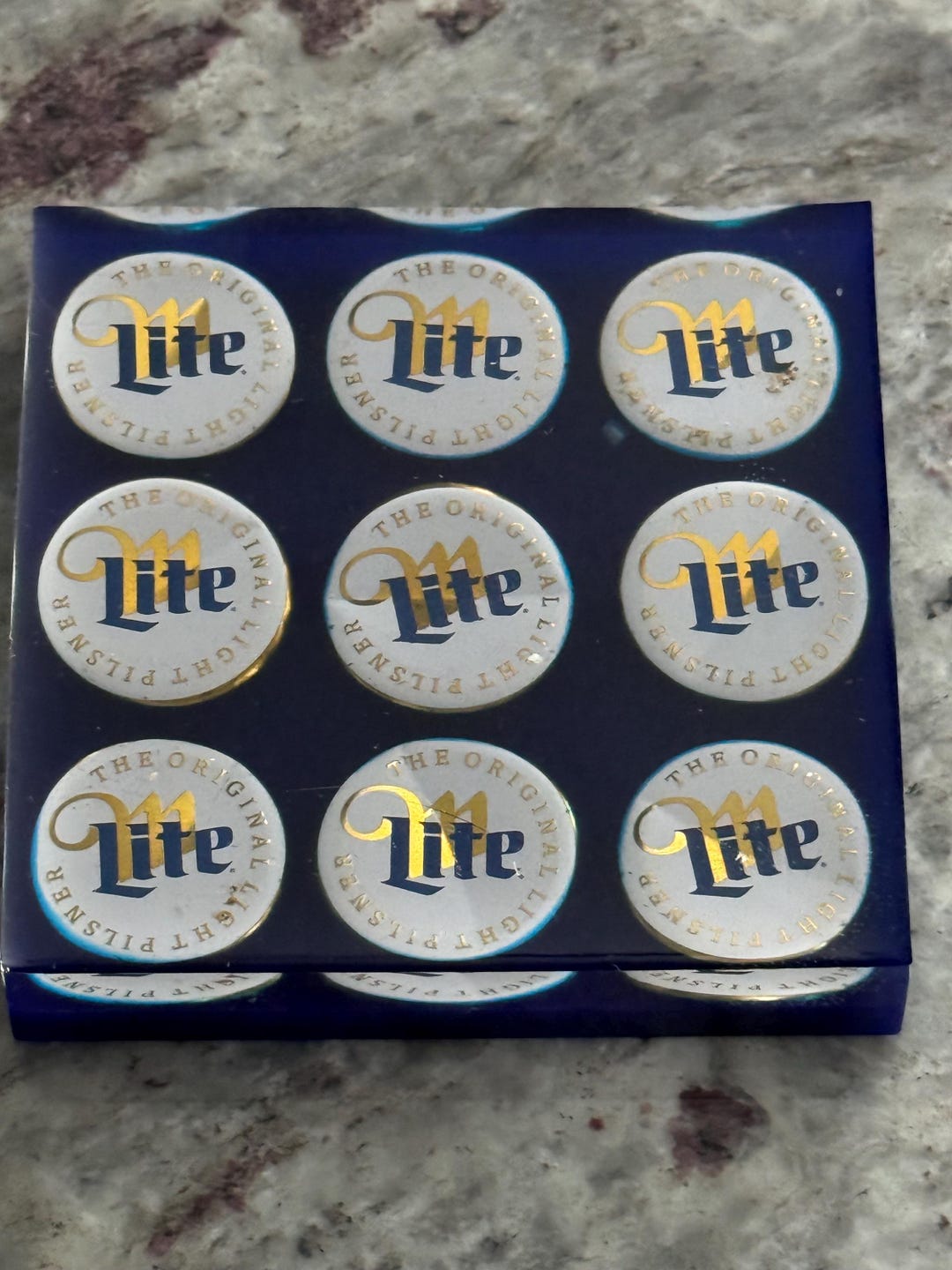 Resin Miller Lite Bottle Cap Coaster - Etsy