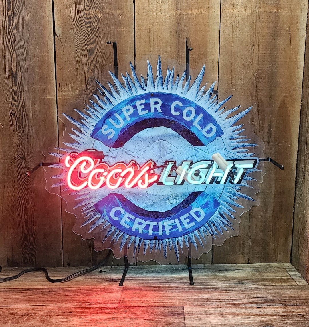 Vintage Coors Light Neon Sign - Etsy