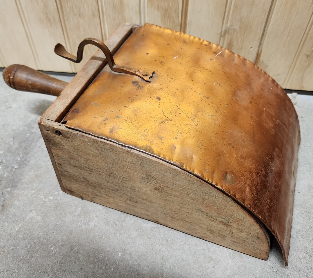 Antique Wood and Copper Scoop/coal Scuttle - Etsy