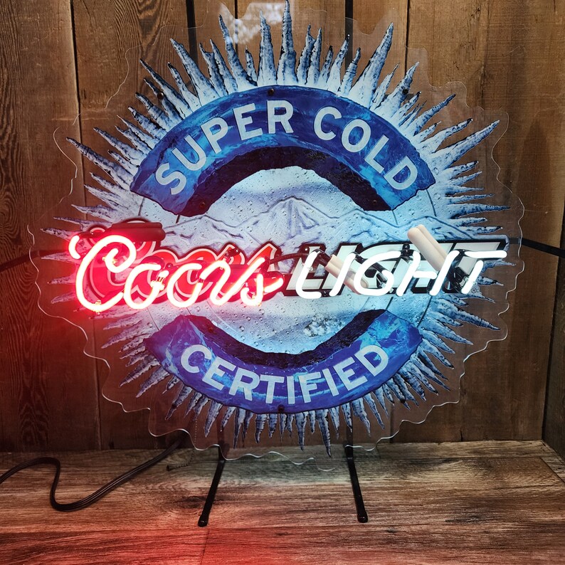 Vintage Coors Light Neon Sign - Etsy