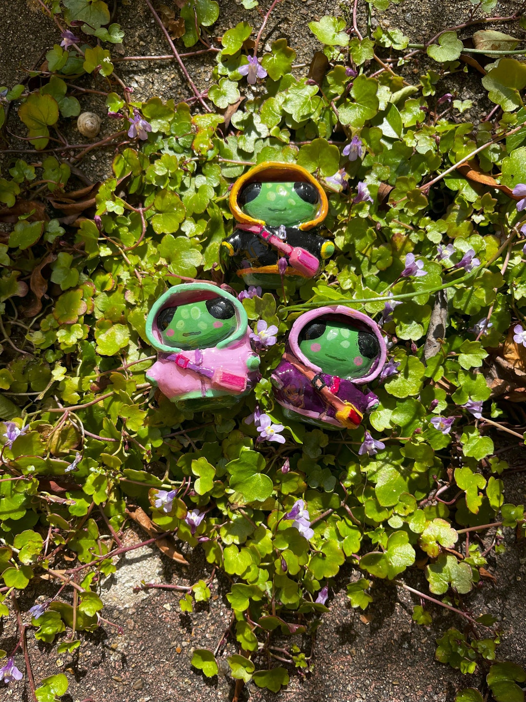 Froggy Figurine Collectable Kawaii - Etsy