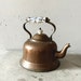Vintage French Copper Tea Kettle With Porcelain Knob II Farmhouse ...