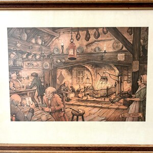 Painting Anton Pieck Art || Vintage Wooden Frame || Collectors Art ...