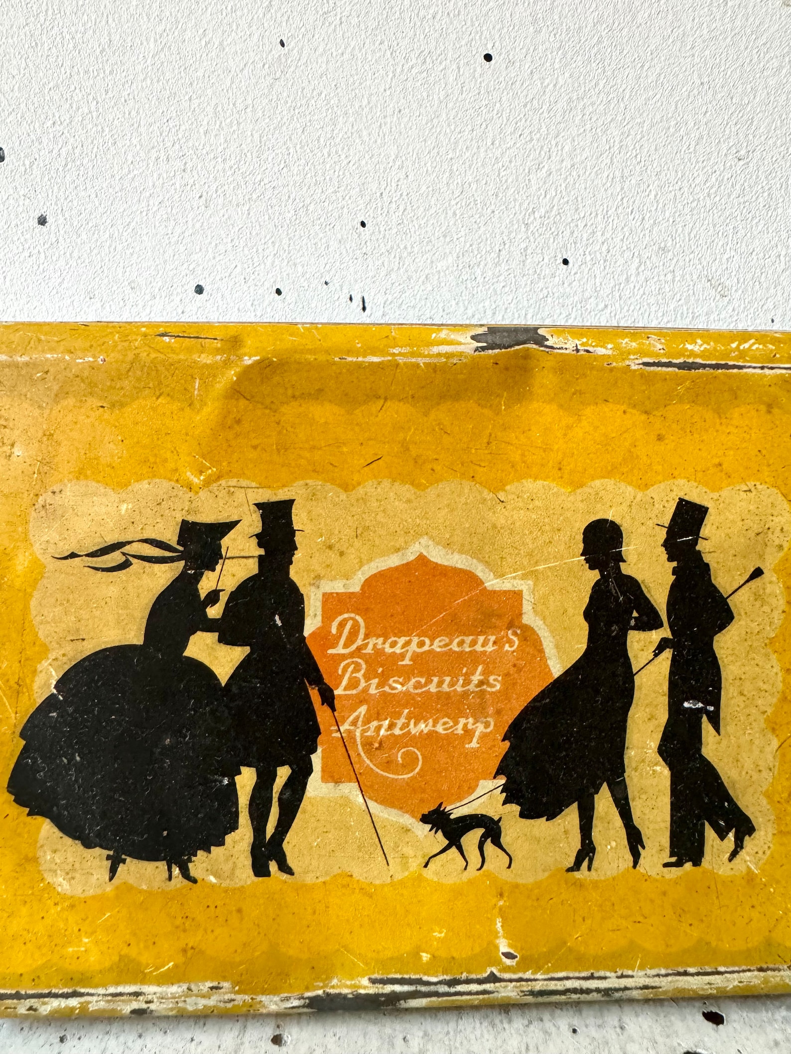 Vintage Painted Tin Box II Collectible Metal Storage Box II Storage ...