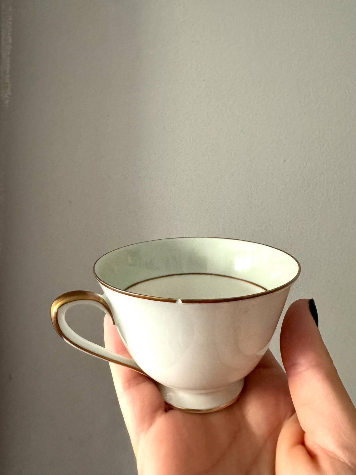 Fine Porcelain Tea Set II Danish Design II Gold Pastel Mint - Etsy