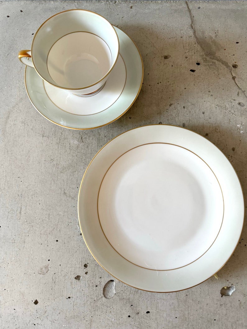 Fine Porcelain Tea Set II Danish Design II Gold Pastel Mint - Etsy
