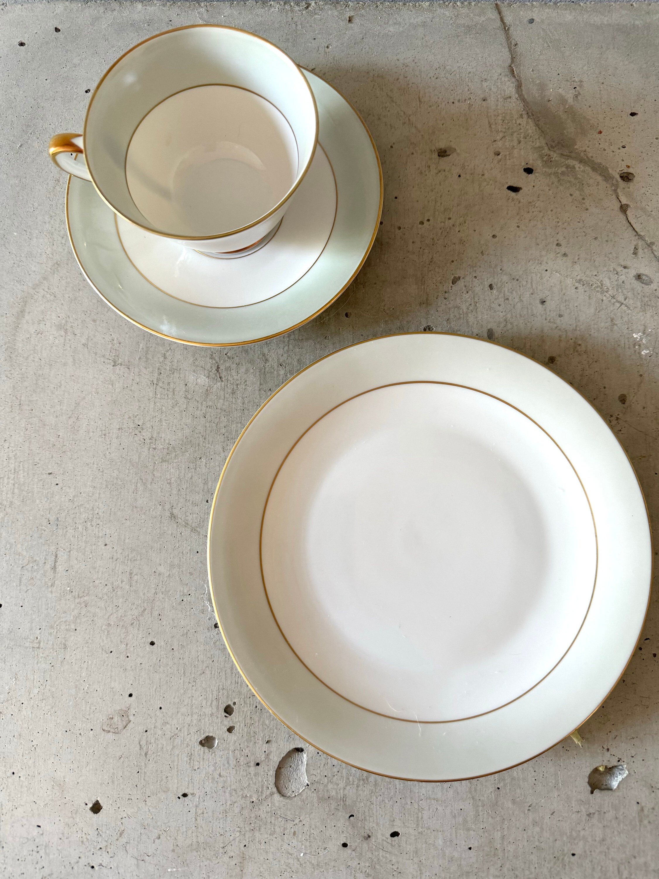 Fine Porcelain Tea Set II Danish Design II Gold Pastel Mint - Etsy