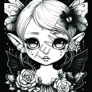 20 Spooky Cutie Girls Coloring Book Adults Kids Teens Coloring Pages ...