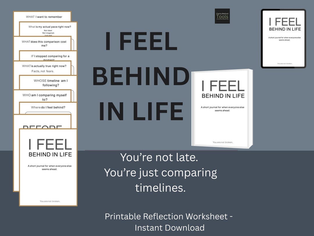 Life Comparison Reset Worksheet – Personal Growth Reflection (PDF ...