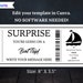 Surprise Boat Trip Ticket Certificate Voucher Card Template - Printable ...