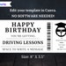 Birthday Driving Lessons Gift Ticket - Birthday Driving Lessons Gift ...