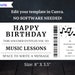 Birthday Music Lessons Gift Ticket - Birthday Music Lessons Gift Card ...