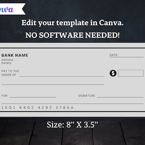 Blank Cheque Blank Check Template Blank Checks Editable Cheque Template ...