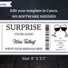 Surprise Wine Tasting Ticket Certificate Voucher Card Template ...