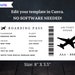 Custom Airplane Ticket - Printable Surprise Trip - Printable Boarding ...