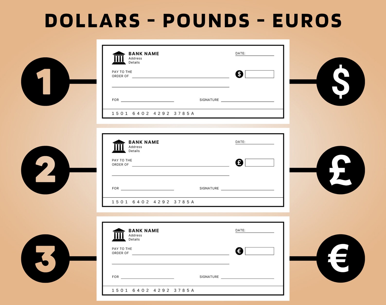 Blank Cheque Blank Check Template Blank Checks Editable Cheque Template ...