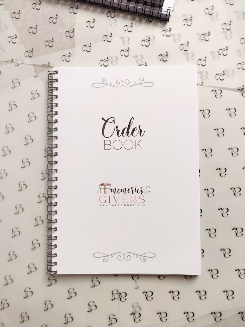 Business Order Book Template, Canva Order Book Template, A5 Notebook ...