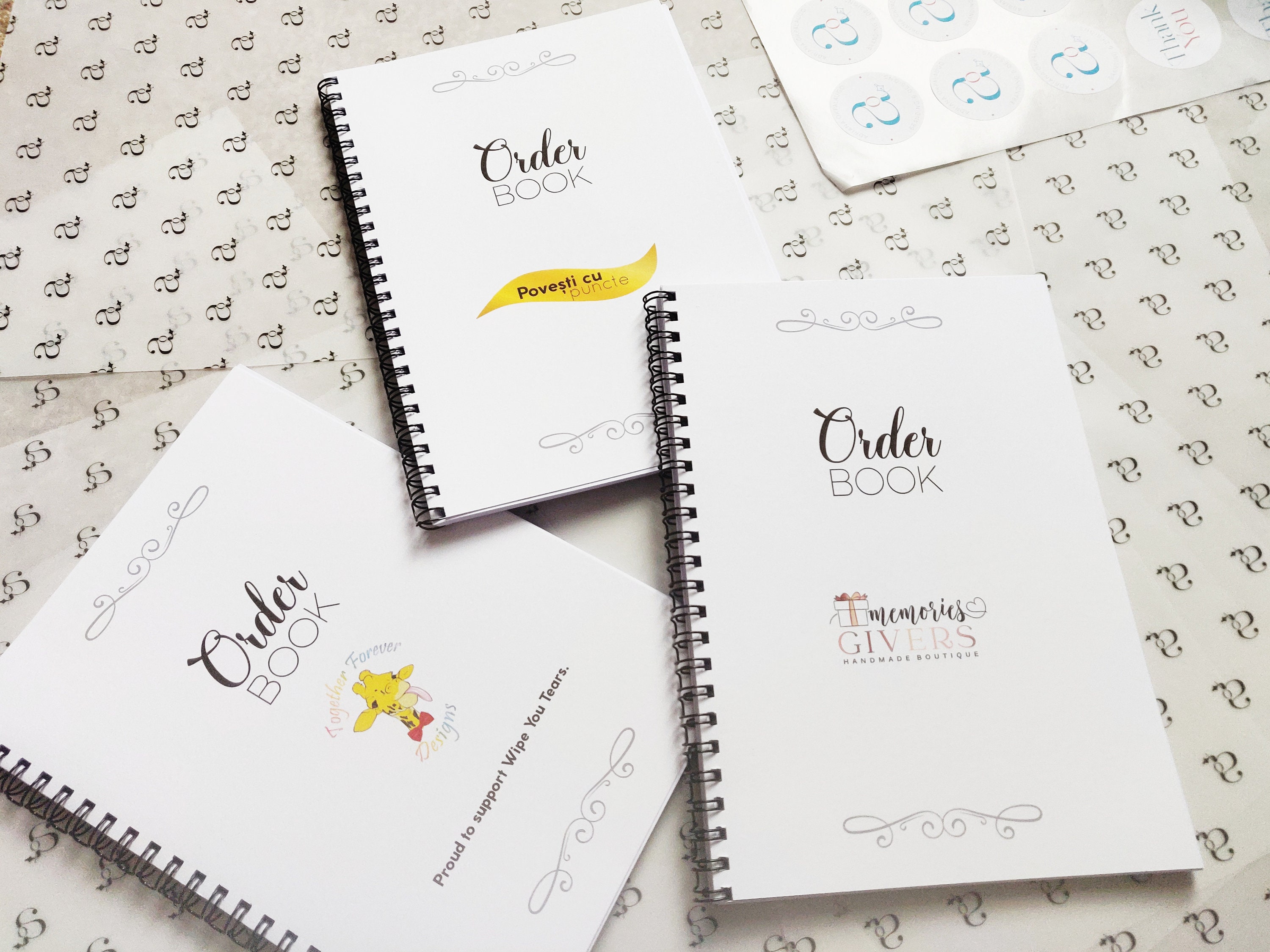 Business Order Book Template, Canva Order Book Template, A5 Notebook ...