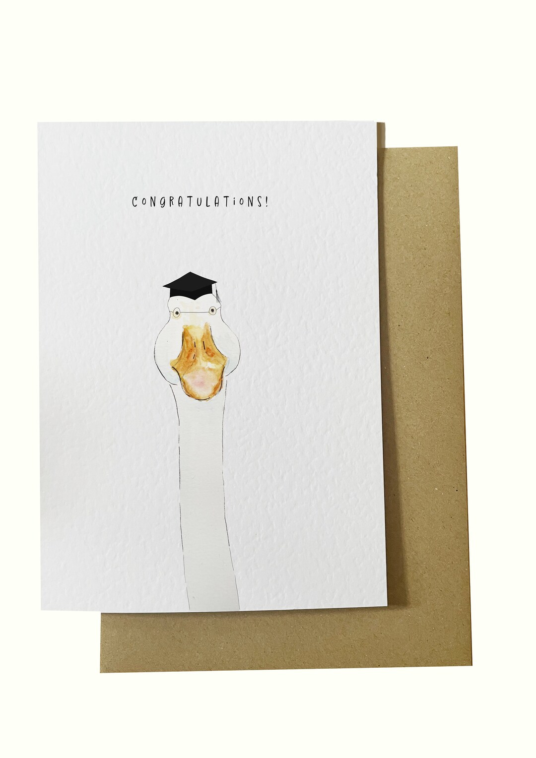 Graduation Goose Watercolour Graduation Card - Etsy