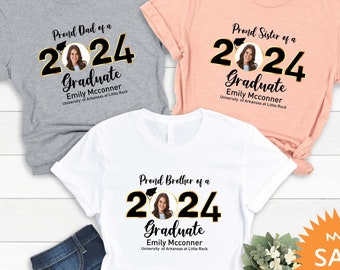 Custom Photo Graduation Shirt, Custom Graduate Shirt, Personalized Graduation Family Shirts ...